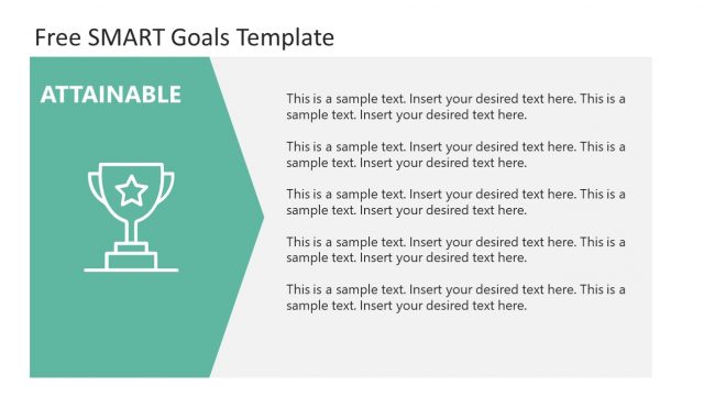 Attainable SMART Goals Template Arrow - SlideModel
