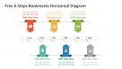 6 Steps Bookmark Horizontal PowerPoint - SlideModel