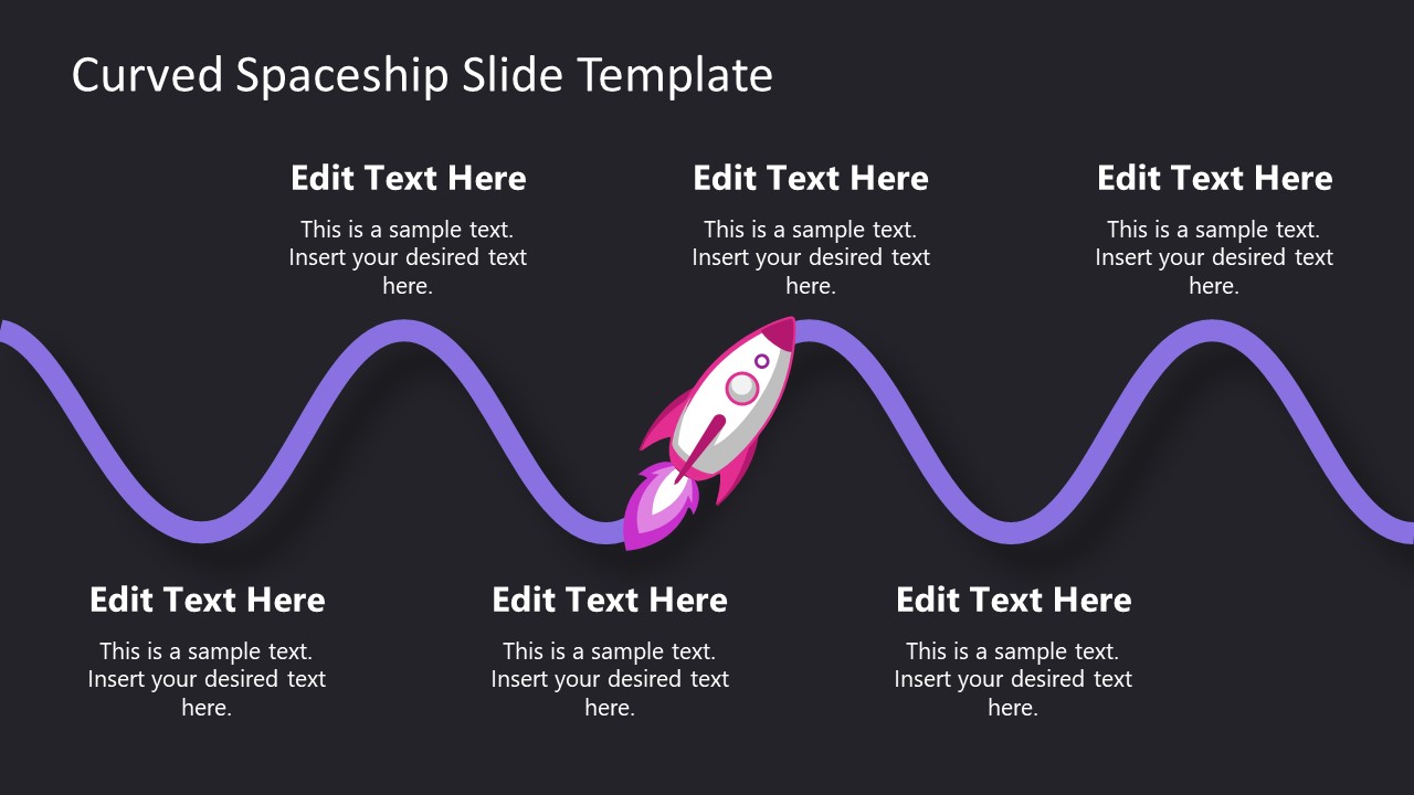 Free Curved Spaceship Timeline Concept Design for PowerPoint & Google ...