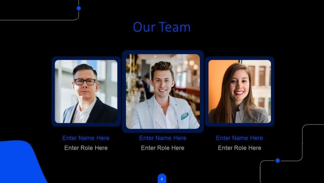 Our Team Slide - Free Thin Dark Minimal General Purpose Template ...