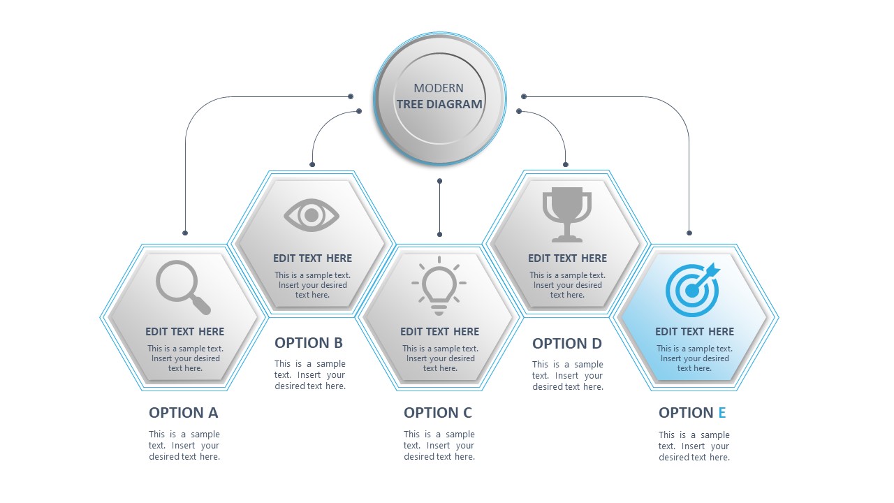 Free Modern Tree Diagram for PowerPoint & Google Slides
