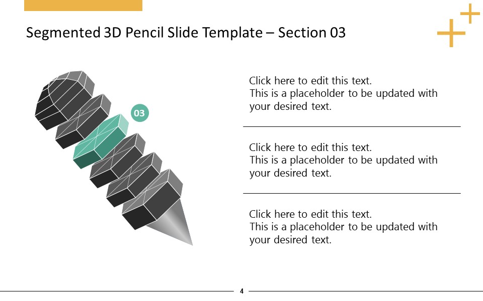 Free Segmented Pencil PowerPoint Diagram & Google Slides