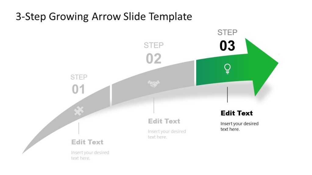 Free Arrow Template - Slide for Third Step - SlideModel