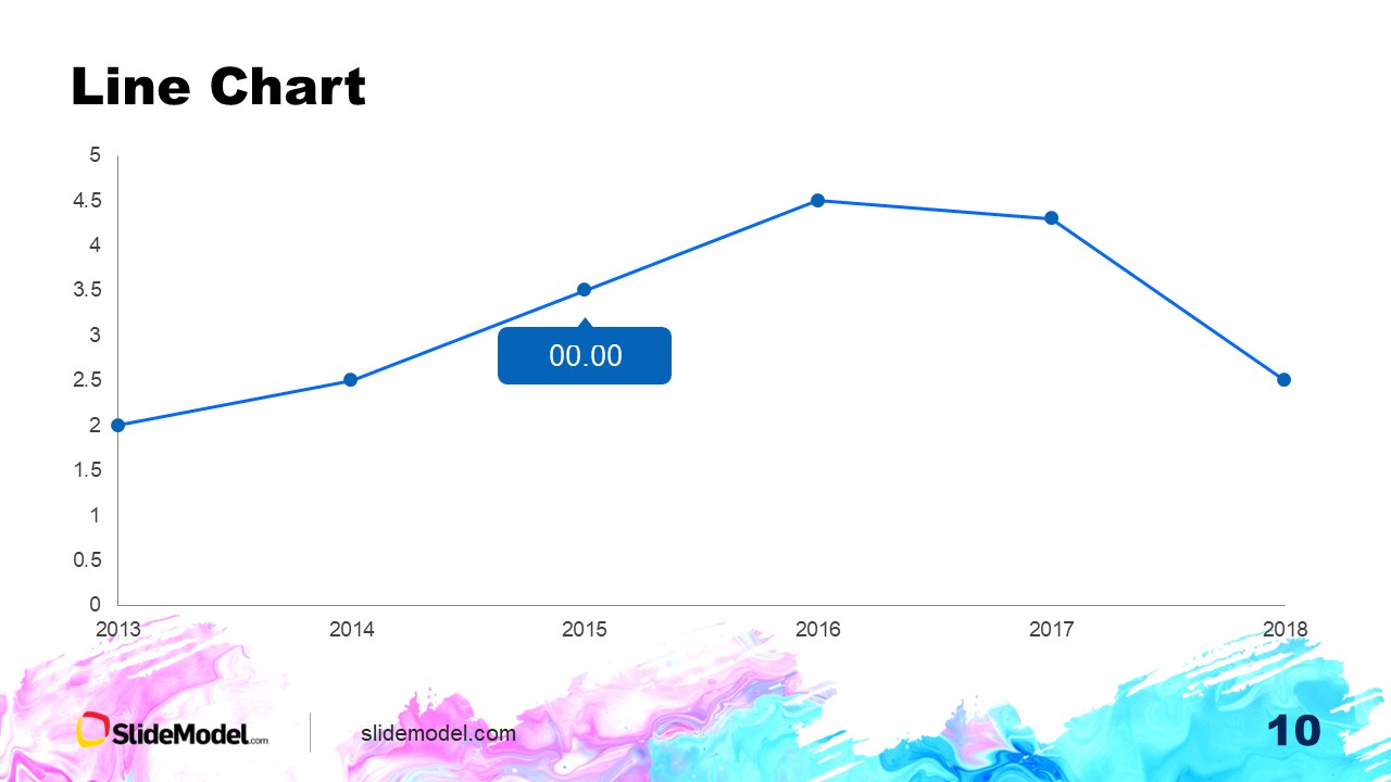 Free PowerPoint Line Graph Slide - SlideModel