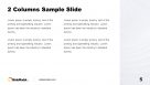 Two Column Editable Slide - Free White Textured PPT Template - SlideModel