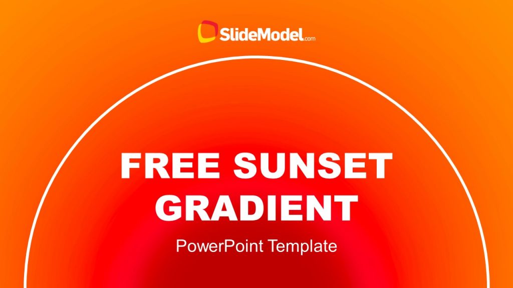 Sunset Gradient PPT Background Title Slide - SlideModel