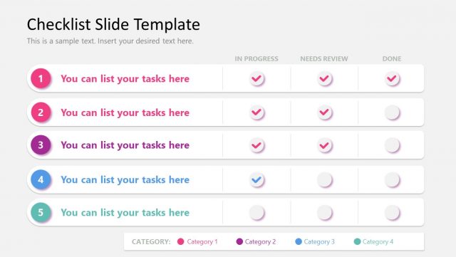 Free Checklist Slide Design for PPT - SlideModel