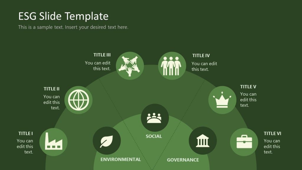 Semi-Circle Slide Template with Infographic Icons - SlideModel