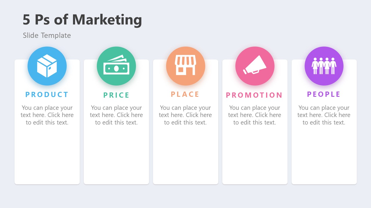 Free 5Ps Of Marketing Slide Template For PowerPoint 55 OFF