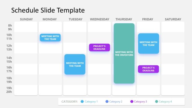 Free Schedule Slide with Seven Columns - SlideModel