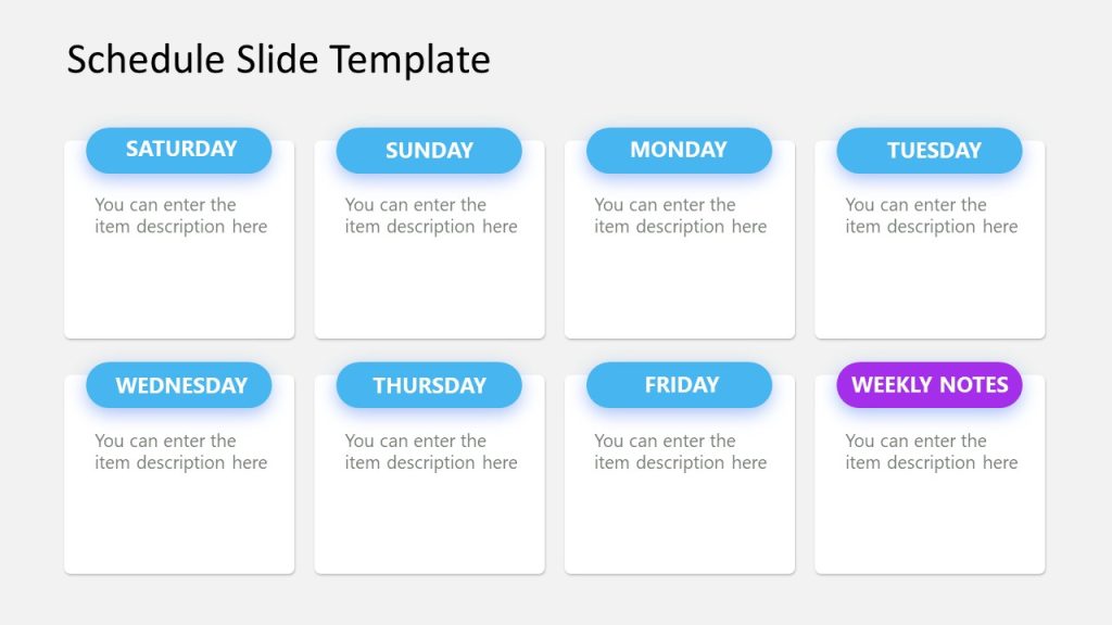 Free Schedule Slide PPT Template - SlideModel