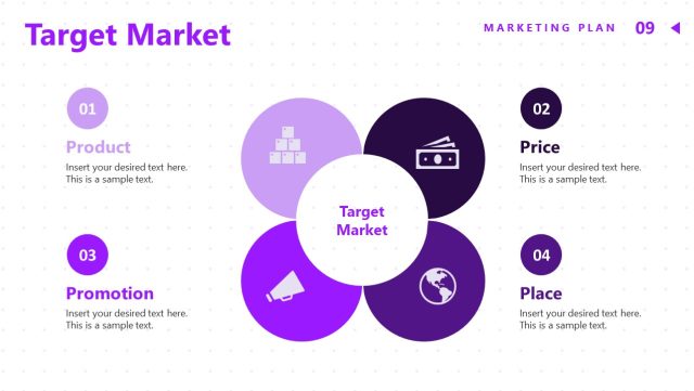 Target Market Diagram Slide with Infographics - SlideModel