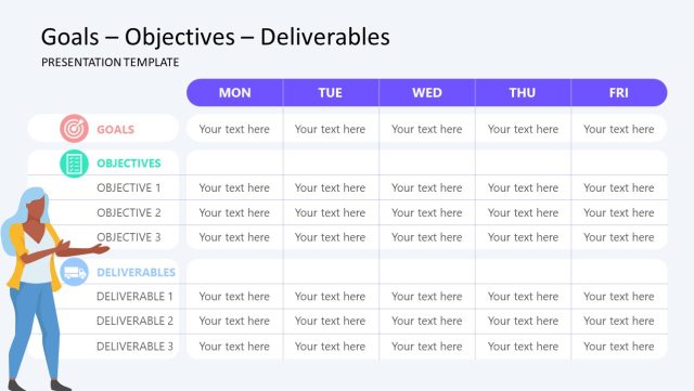 Goals Objectives and Deliverables Presentation Template Slide - SlideModel Goals Objectives and Deliverables Presentation Template Slide - SlideModel