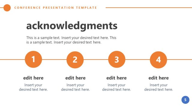 Acknowledgements Slide - Conference PowerPoint Template - SlideModel