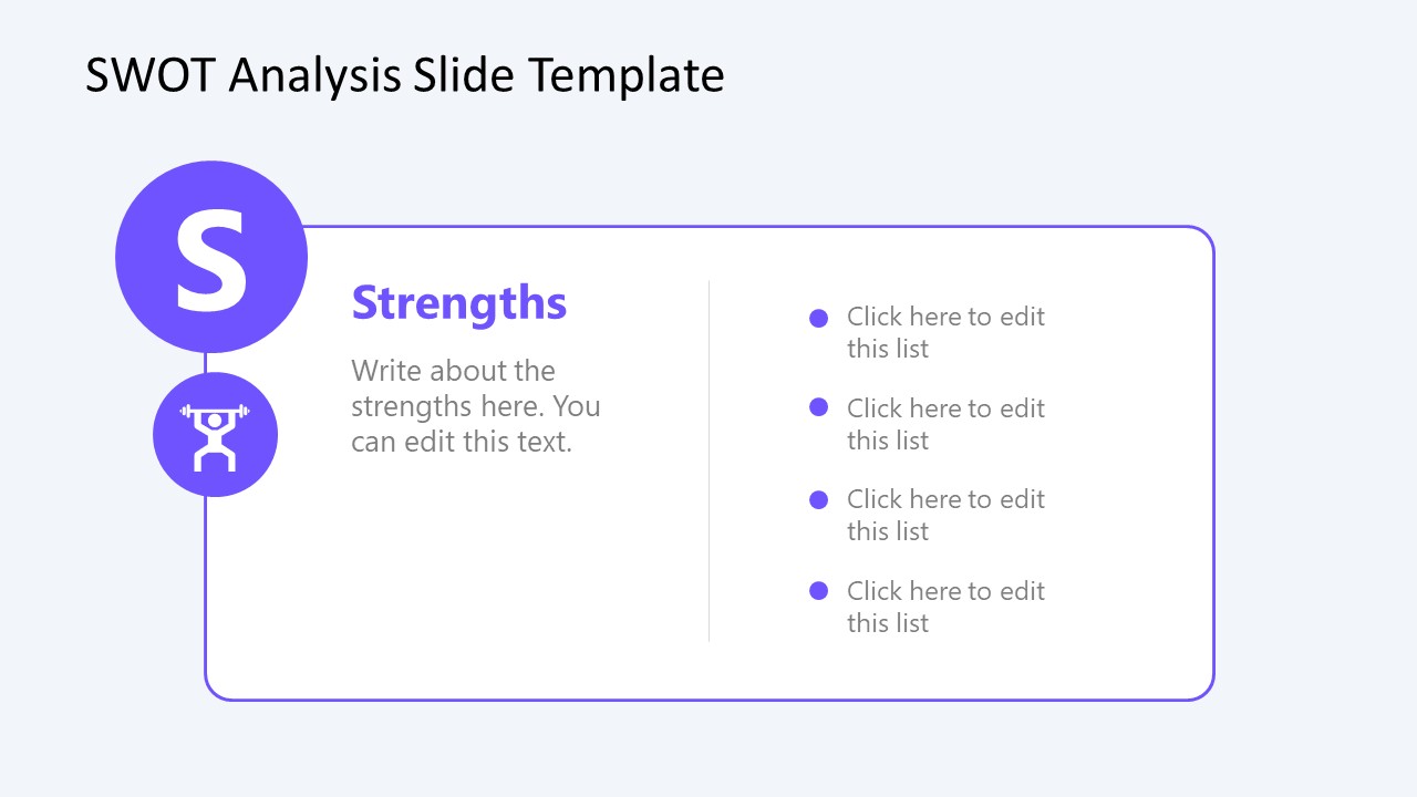 Free Editable SWOT Analysis Slide Template for PowerPoint & Google Slides
