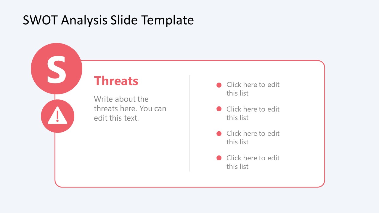 Free Editable SWOT Analysis Slide Template for PowerPoint & Google Slides