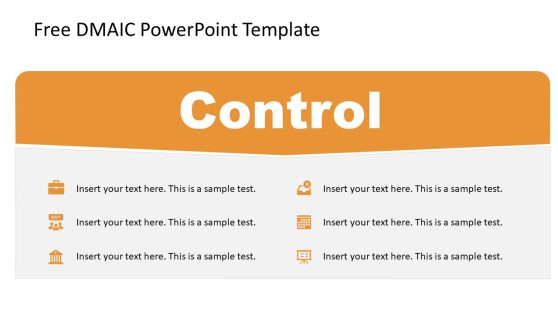 Control Slide for DMAIC PPT Template - SlideModel