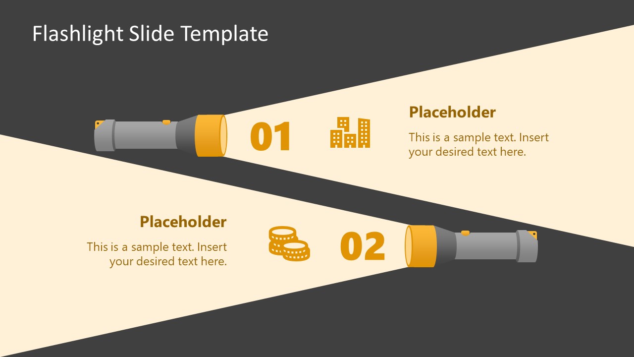 Free Flashlight Slide Template for PowerPoint & Google Slides