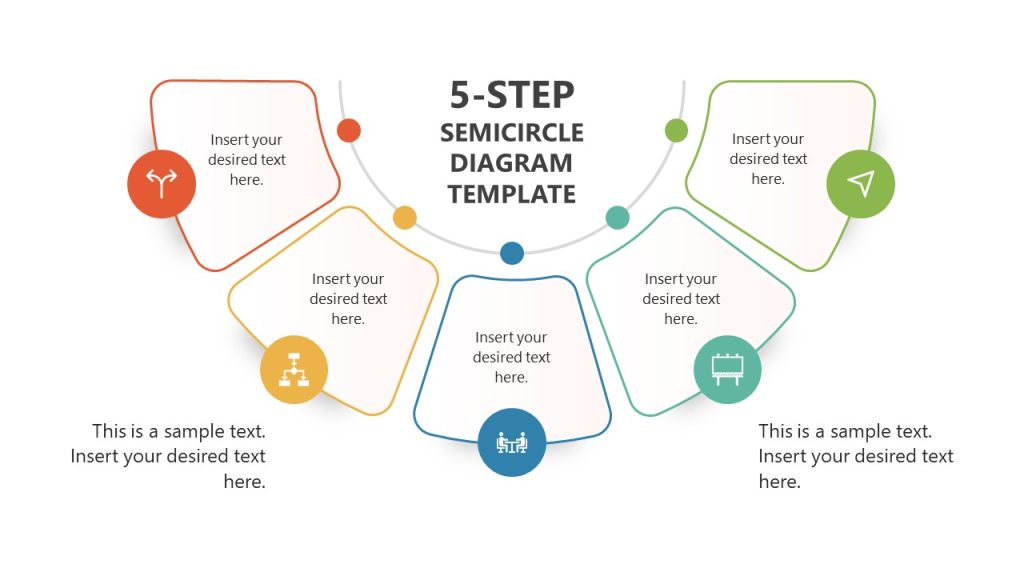 Free 5-Step Semicircle Presentation Template - SlideModel