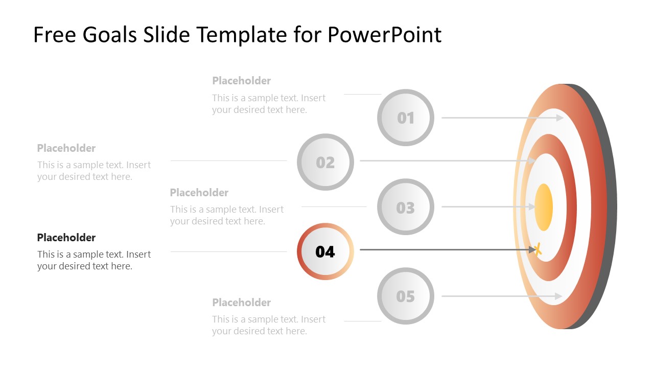 Free Goals Slide Template for PowerPoint & Google Slides