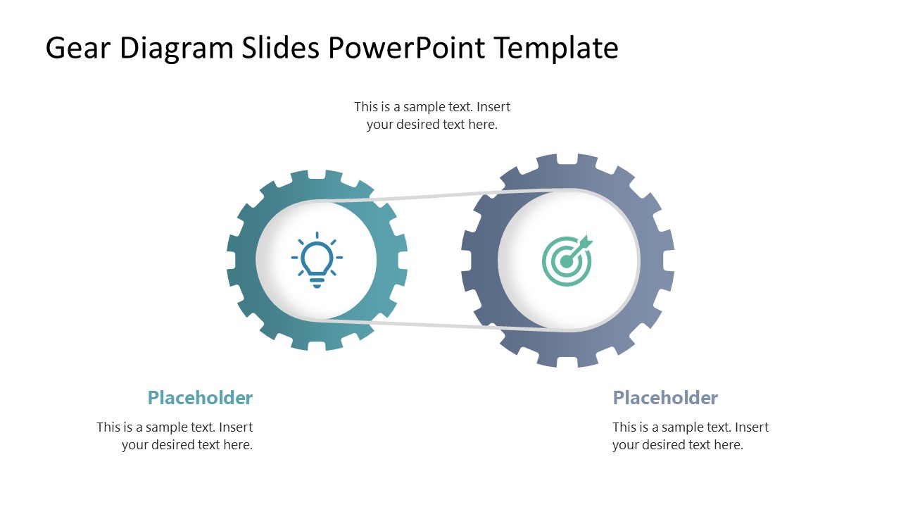 Free Gear Diagram PowerPoint Template & Google Slides