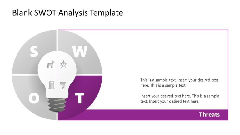 Customizable Free Blank SWOT Analysis PPT Template - SlideModel