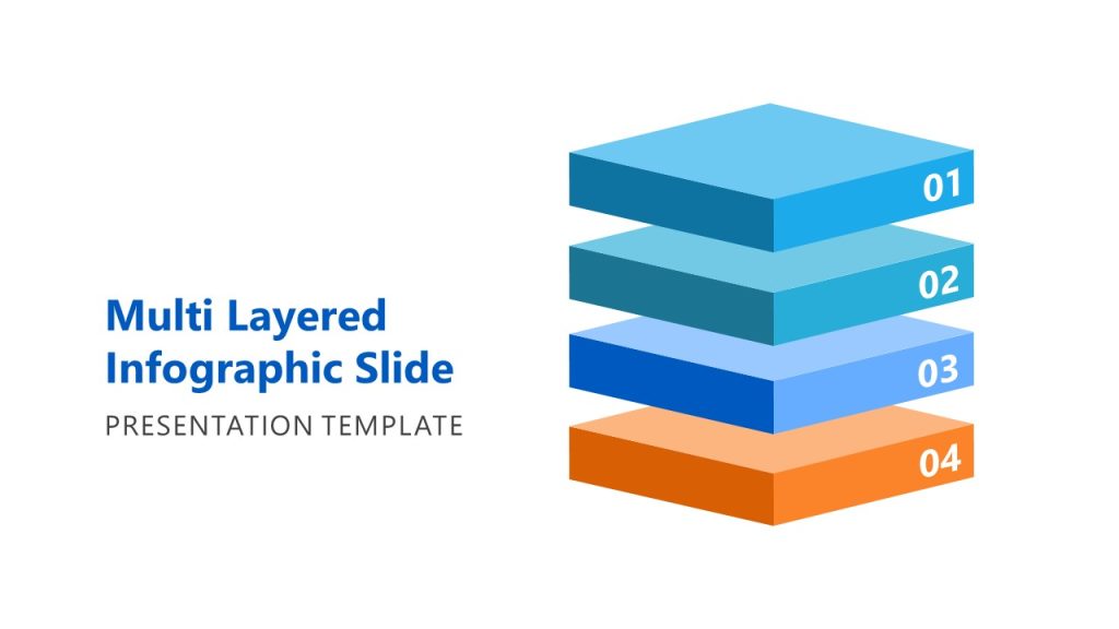 4-Layer Infographic Slide Cover Template - SlideModel