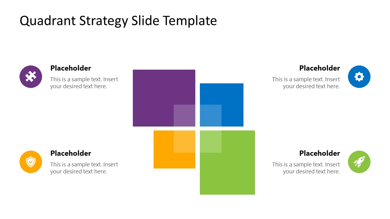 Free Quadrant Strategy Slide Template for PowerPoint