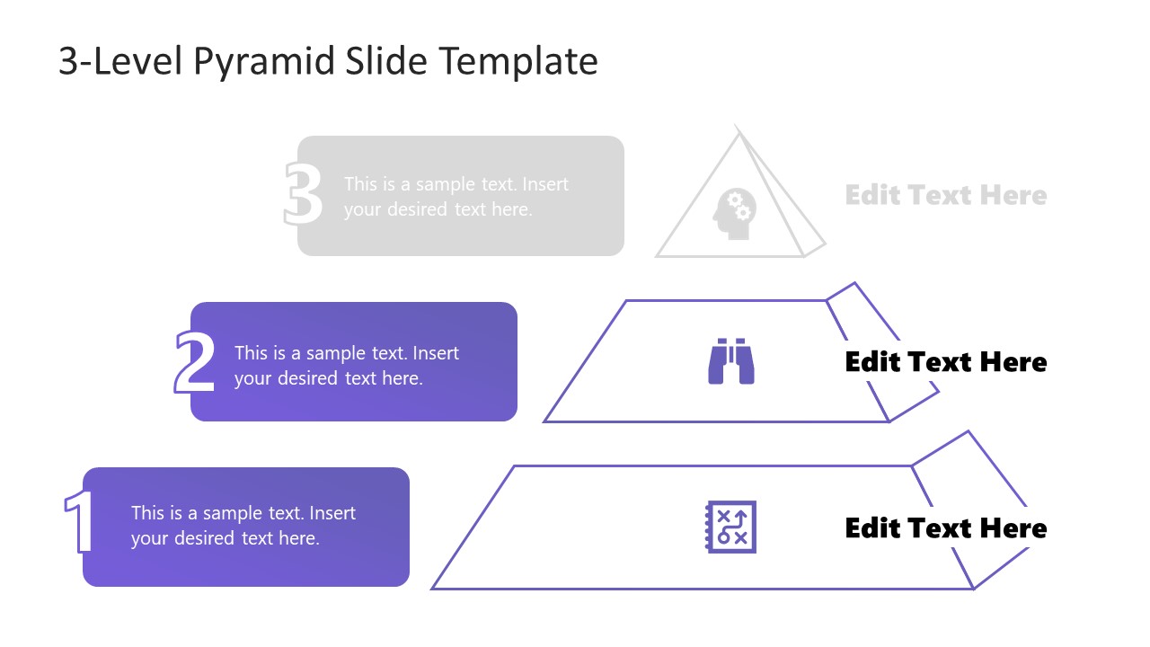 Free 3-Level Pyramid PowerPoint Template