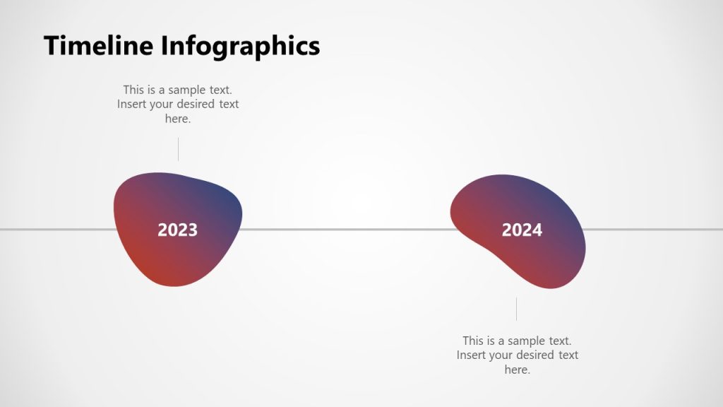 Editable Random Shape Timeline Slide - SlideModel