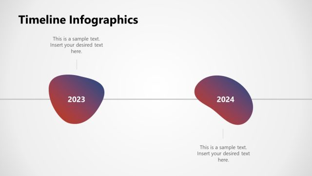 Editable Random Shape Timeline Slide - SlideModel