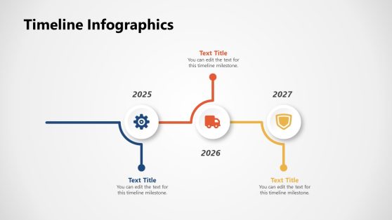 Three Events -Free Timeline Infographics Slide - SlideModel
