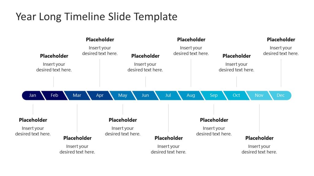 Free Year Long Template Slide - SlideModel