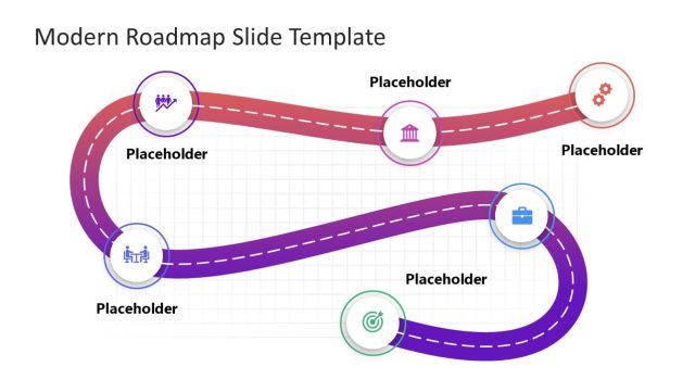 Free Modern Roadmap Template Slide - SlideModel