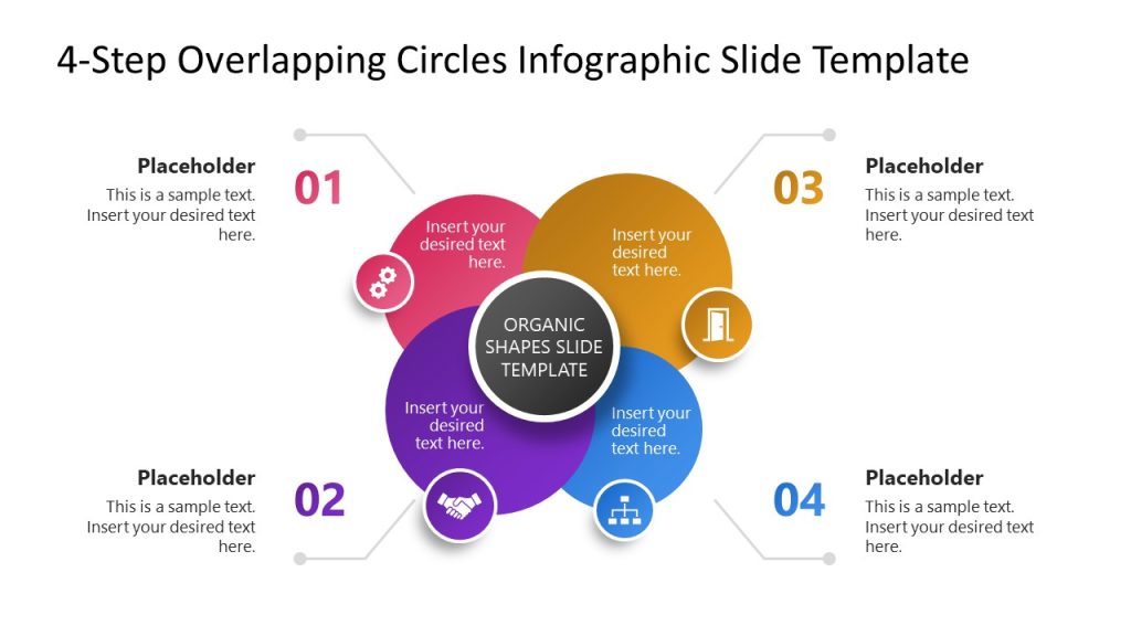 Free 4-Step Overlapping Circles Infographic Presentation Template - SlideModel