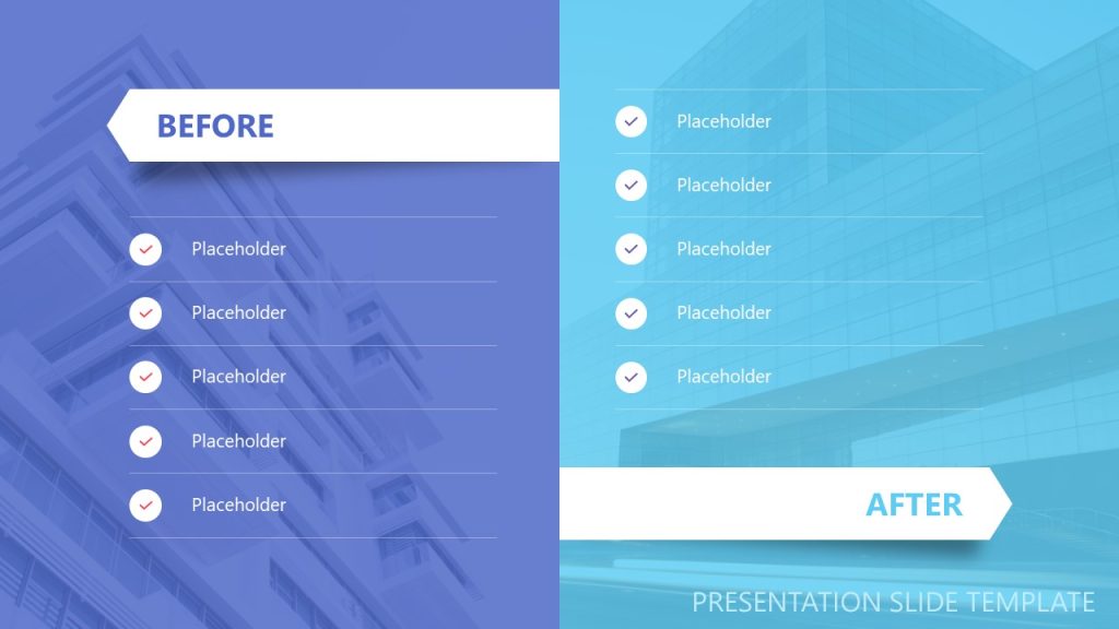 Comparison List Before After Template for PowerPoint Free - SlideModel