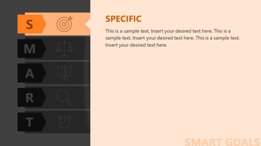 Specific Slide - Free SMART Goals Template - SlideModel