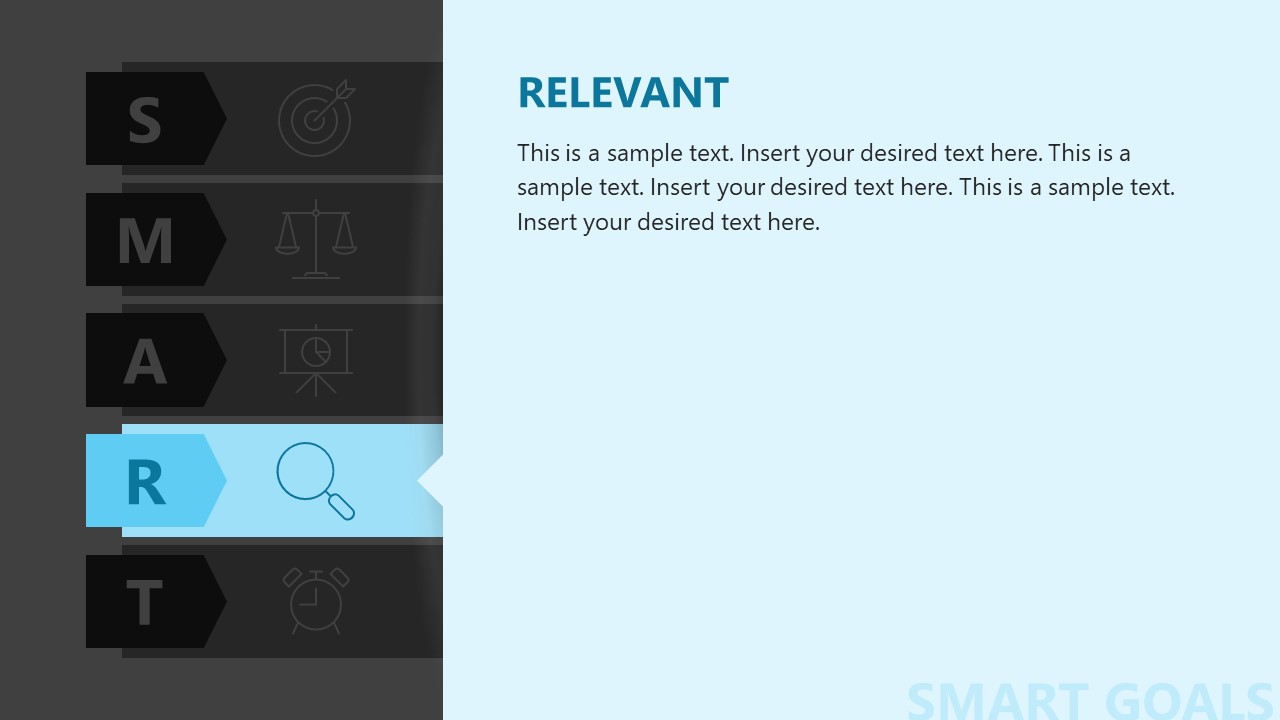 Free SMART Goals PowerPoint Template
