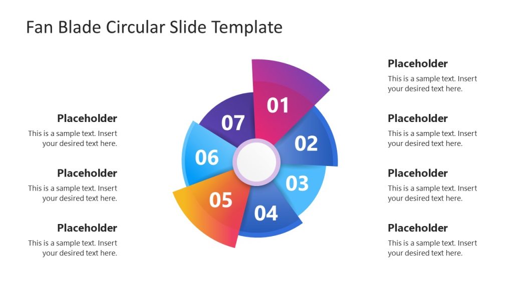 Free Circular Fan Blade Presentation Template - SlideModel