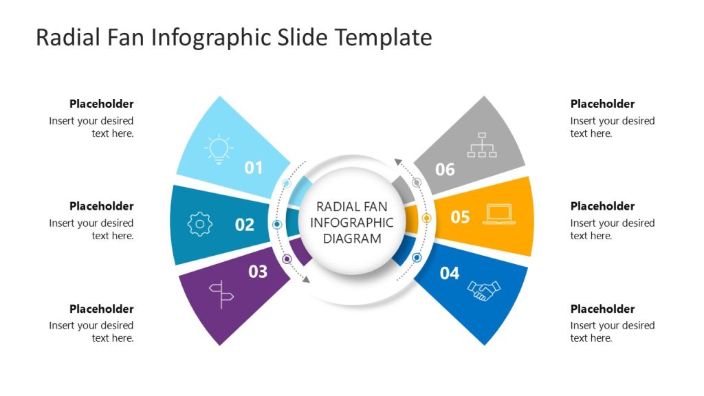 Free Radial Fan Infographic Presentation Template - SlideModel