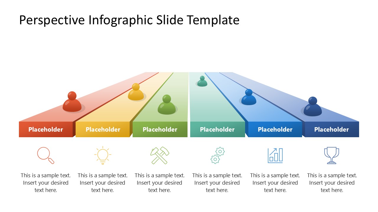 Free 6-Step Perspective Infographic PowerPoint Template
