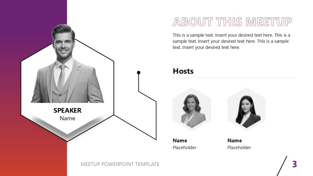 About the Meetup Presentation - Free Meetup Template - SlideModel