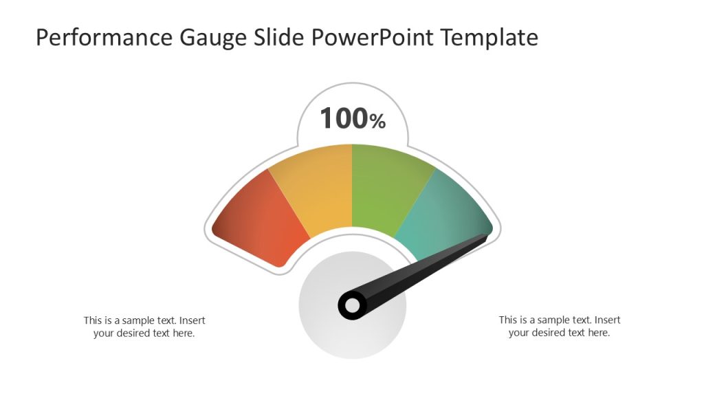 Free Performance Gauge Diagram Cover Slide - SlideModel
