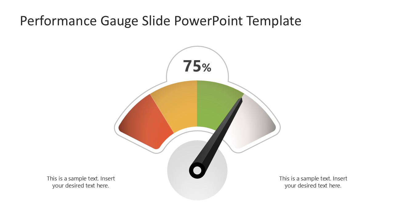Free Performance Gauge PPT Slide Template - SlideModel