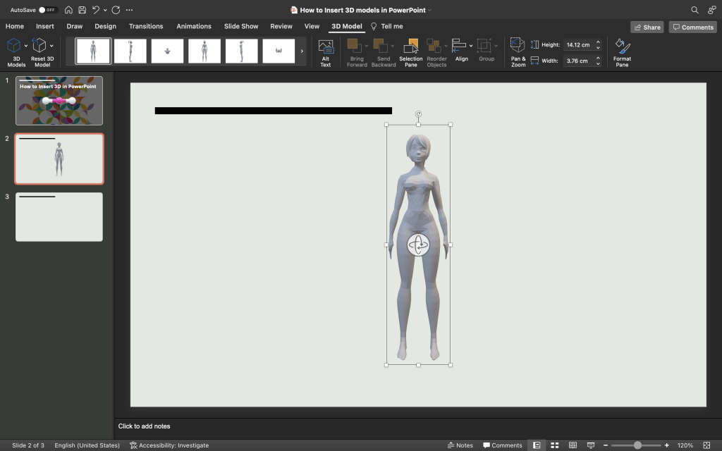 How To Insert 3D Objects In PowerPoint