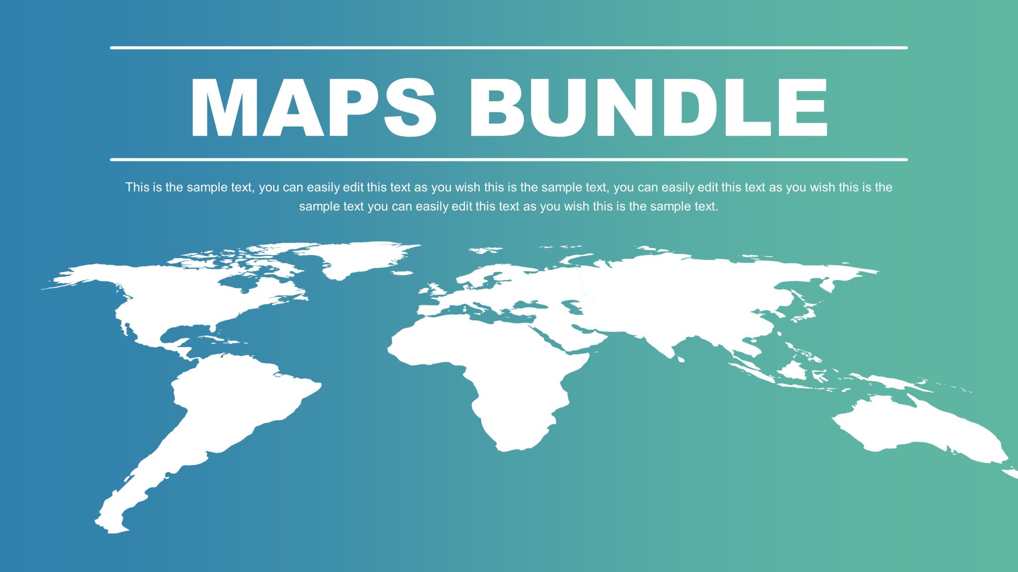 Worldmap Maps Bundle Data Driven - SlideModel