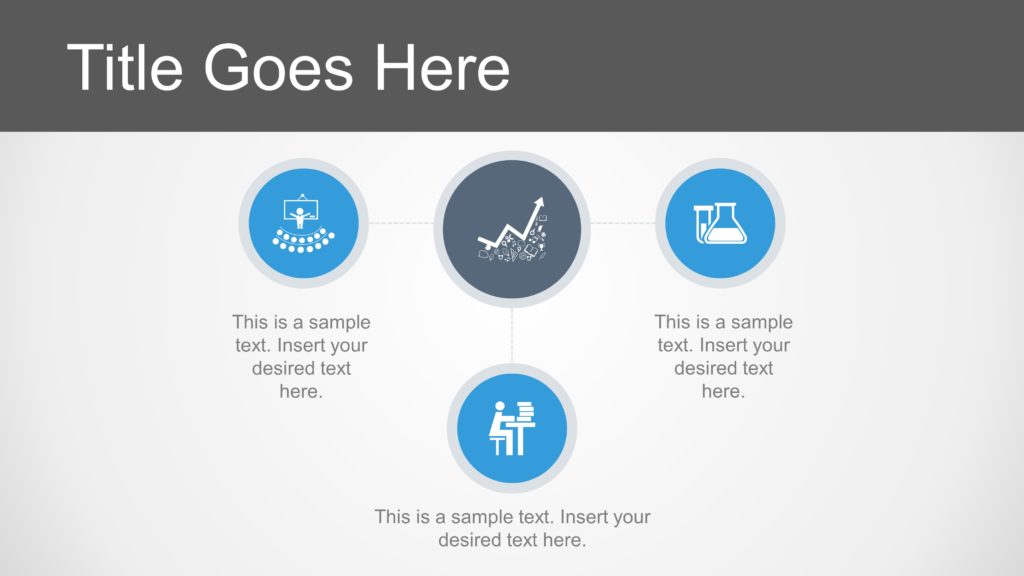 Hub Spoke for 3 Sections Template - SlideModel
