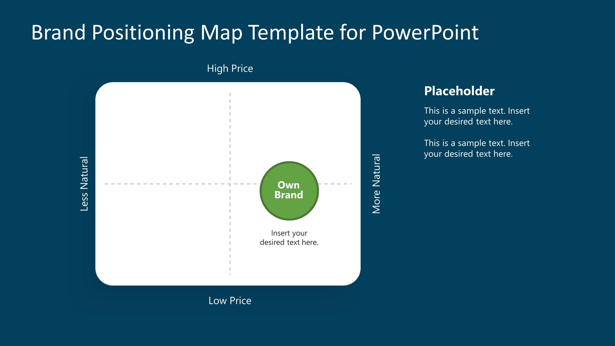 PPT Brand Positioning PowerPoint Blue Background - SlideModel