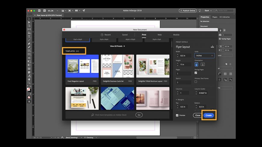 Adobe indesign interface for ebook creation SlideModel