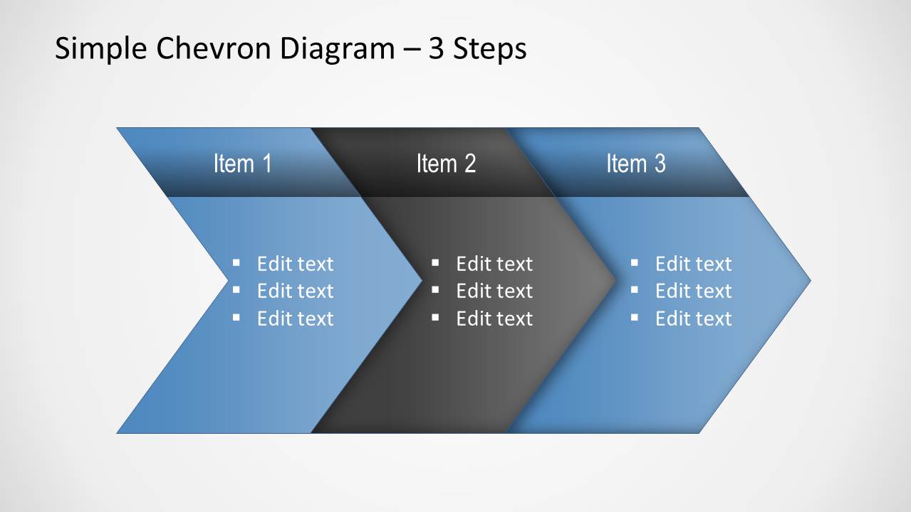 Simple Chevron Diagram for PowerPoint & Google Slides
